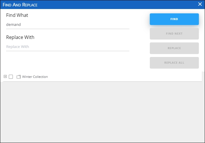 Find And Replace Trasix Knowledge Base